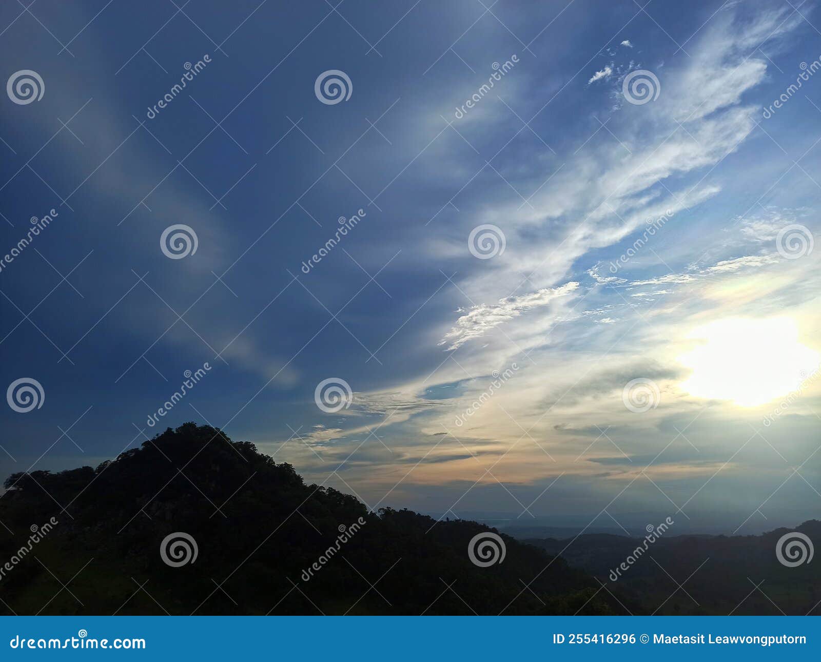 The sun is going down stock photo. Image of daytime - 255416296