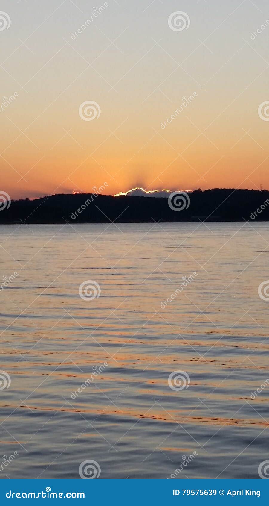 Sun almost Gone for the Day Stock Image - Image of orange, sunset: 79575639