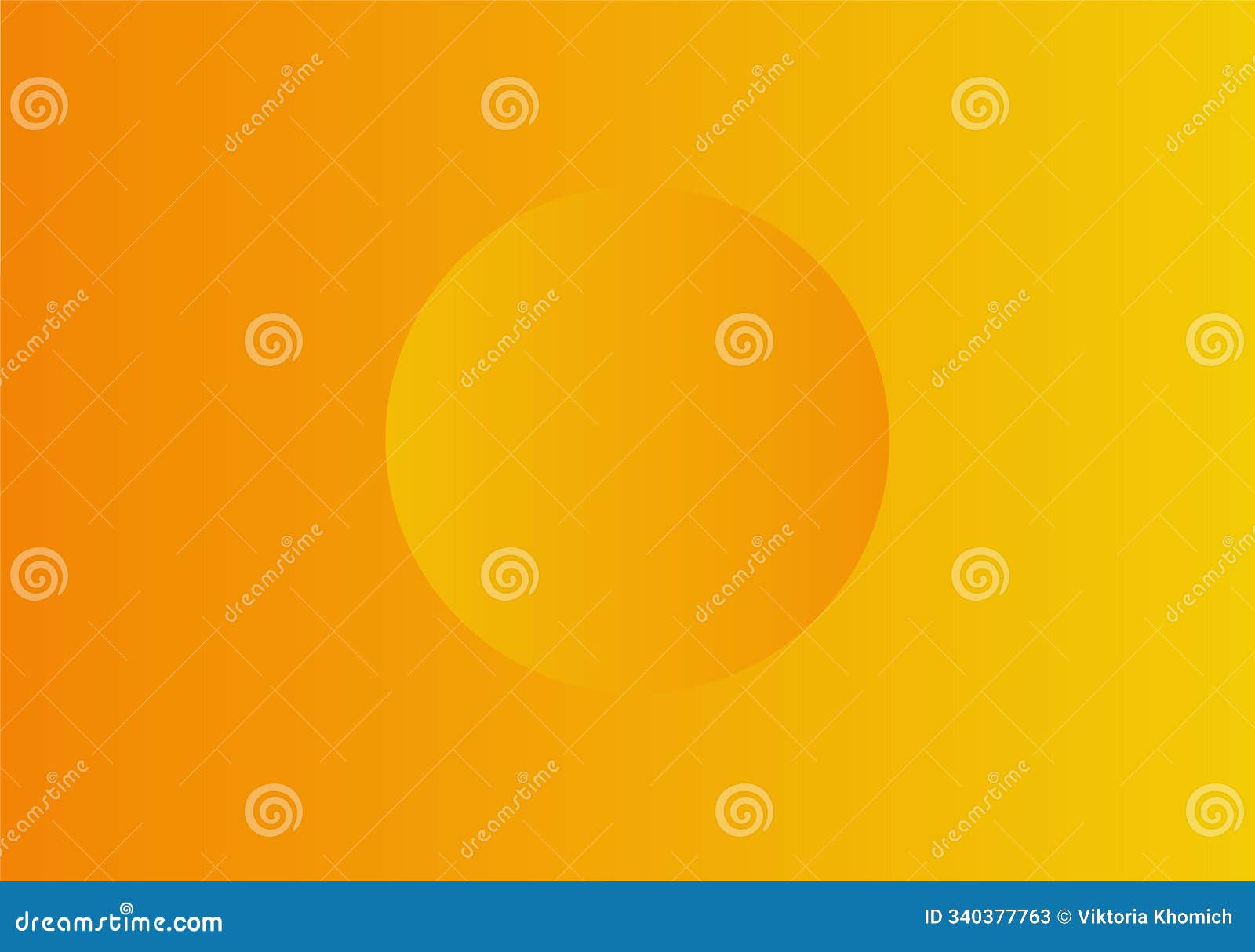 Sun on Gradient Background. Vector Illustration. Orange and Yellow ...