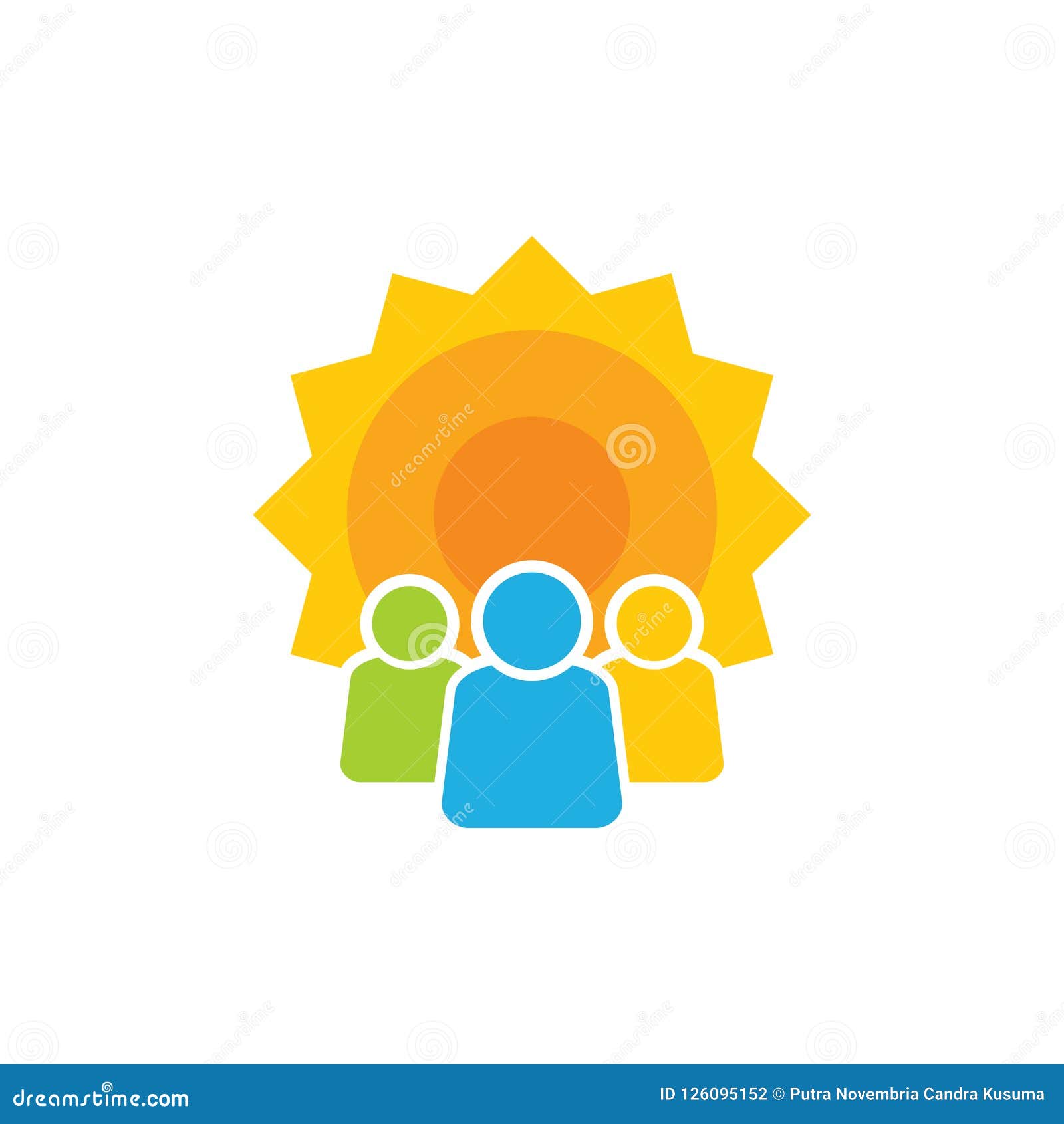 Sun Group Logo Icon Design stock vector. Illustration of modern - 126095152