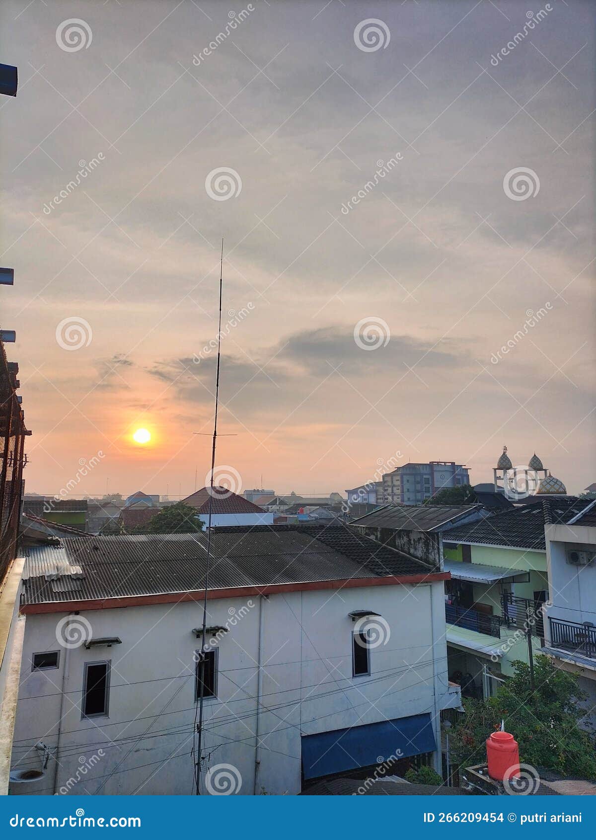 The Sun Had Just Risen in the Morning Stock Photo - Image of cloud ...
