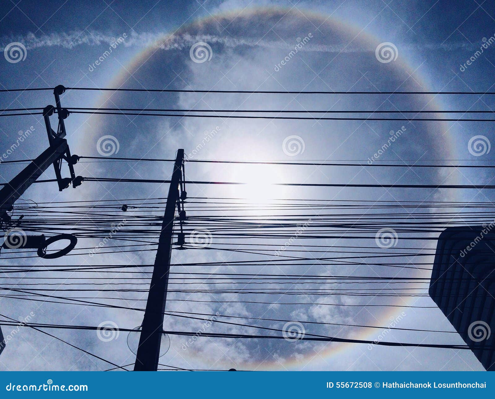 Sun halo stock photo. Image of natural, rainbow, phenomenon - 55672508