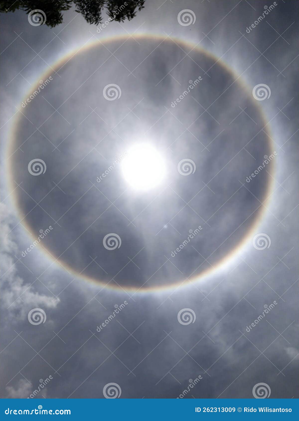Sun Halo Phenomenon Circle Rainbow Sky Stock Image - Image of circle, halo: 262313009