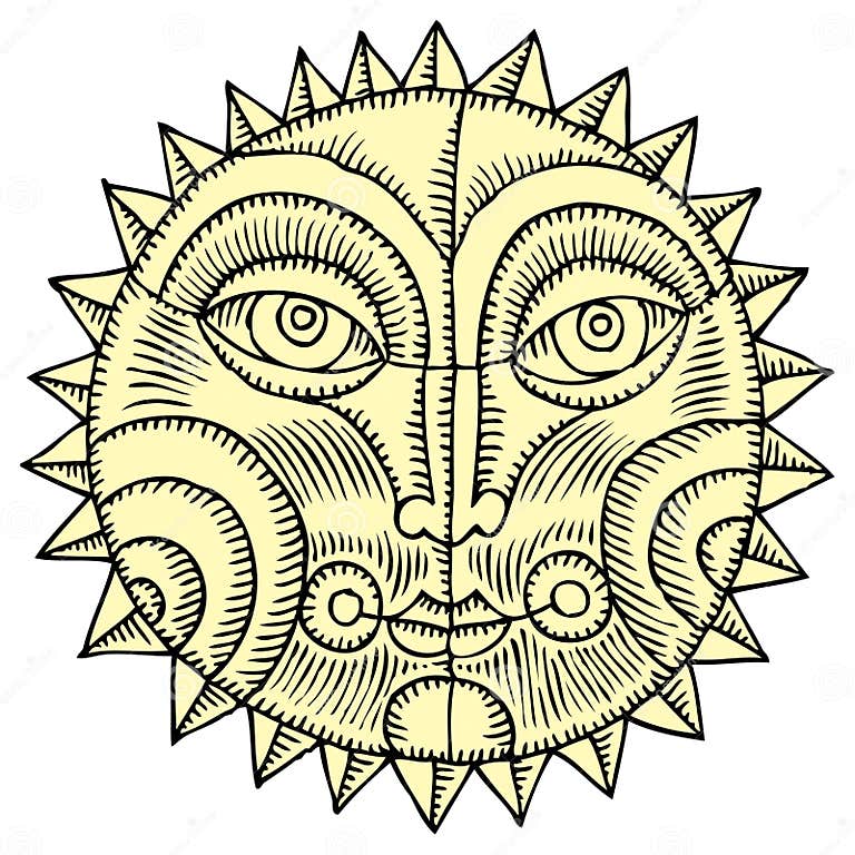 Sun hand drawing stock vector. Illustration of gray, celestial - 16292017