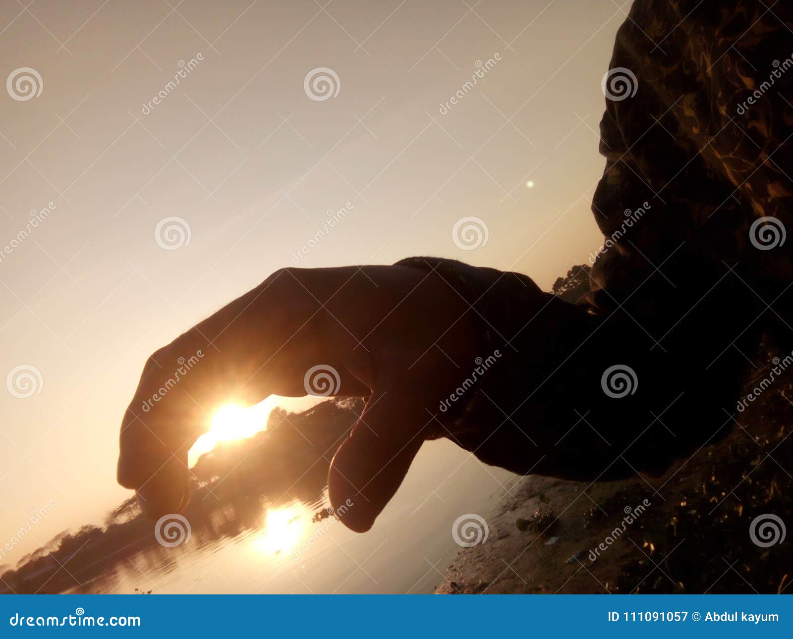 Sun hand stock image. Image of hand, natural, beauty - 111091057