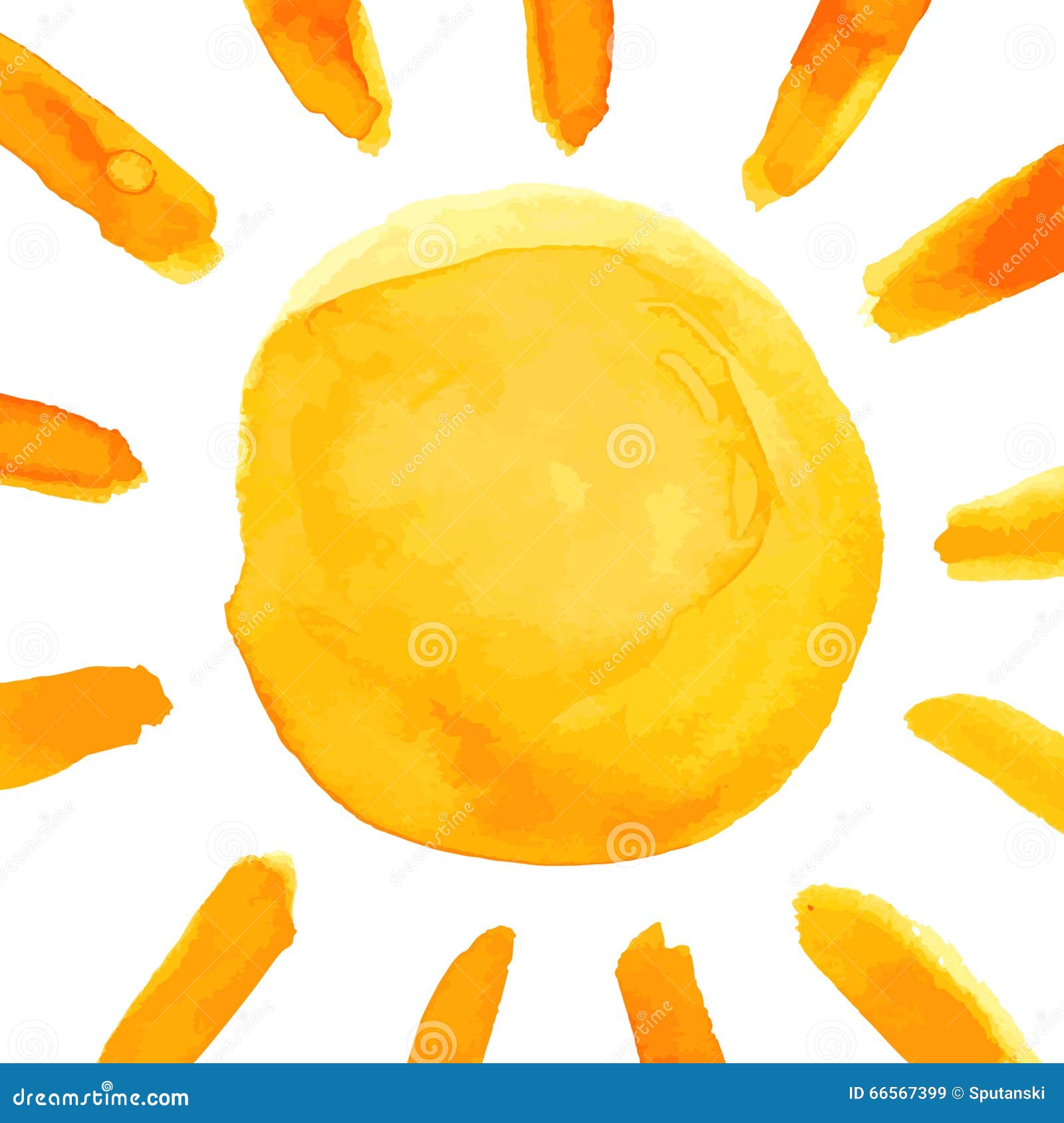 Hand Paint Frame Of Watercolor Floral Vector Illustration ...