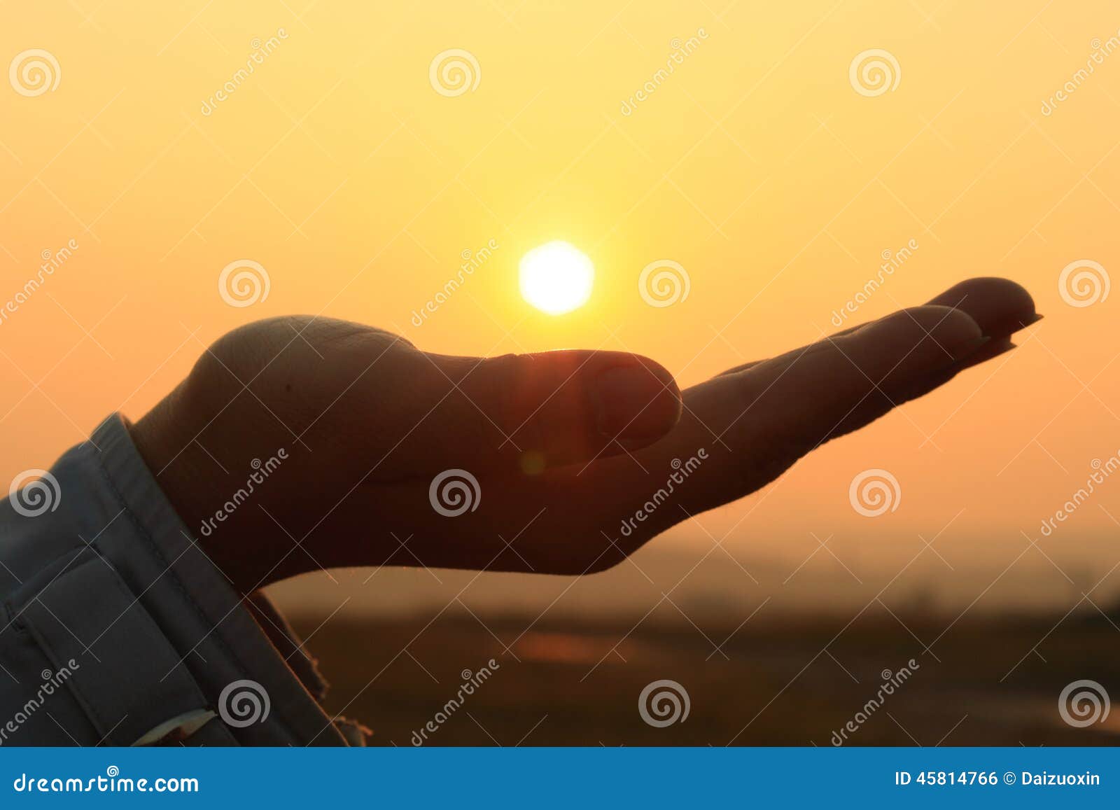 Sun in Hand stock photo. Image of harmony, imagination - 45814766