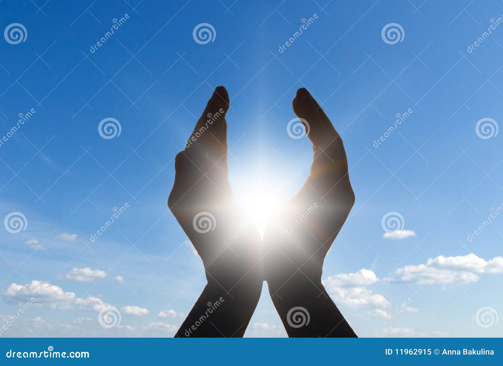 Sun in hands stock image. Image of dawn, christianity - 11962915