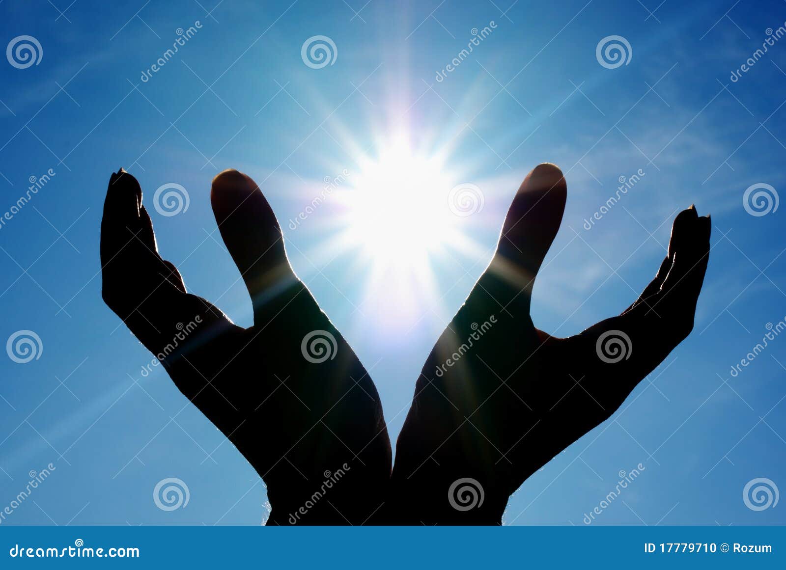 Sun in hands. stock photo. Image of brightly, freedom - 17779710