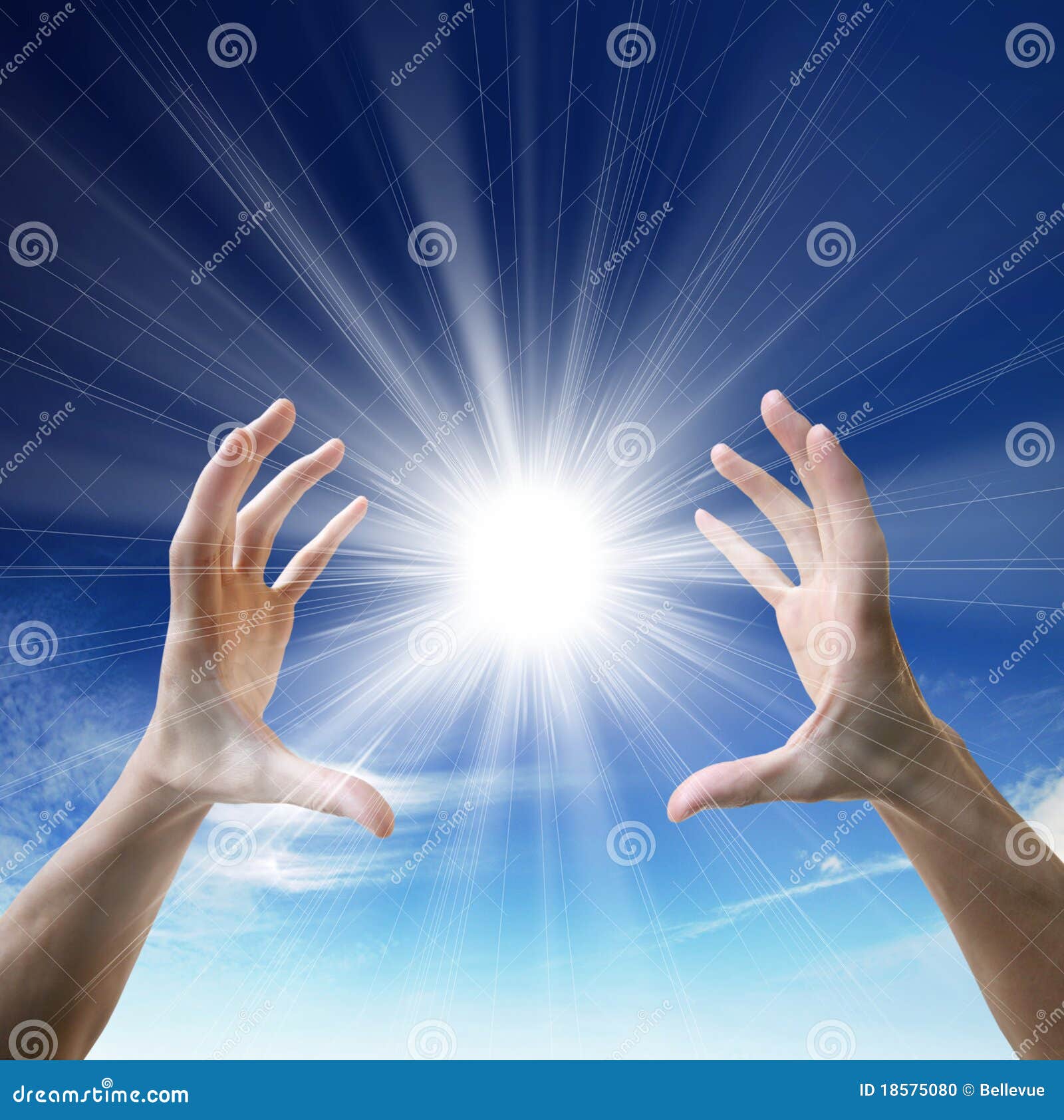 Sun in the hands stock photo. Image of lifestyles, energy - 18575080