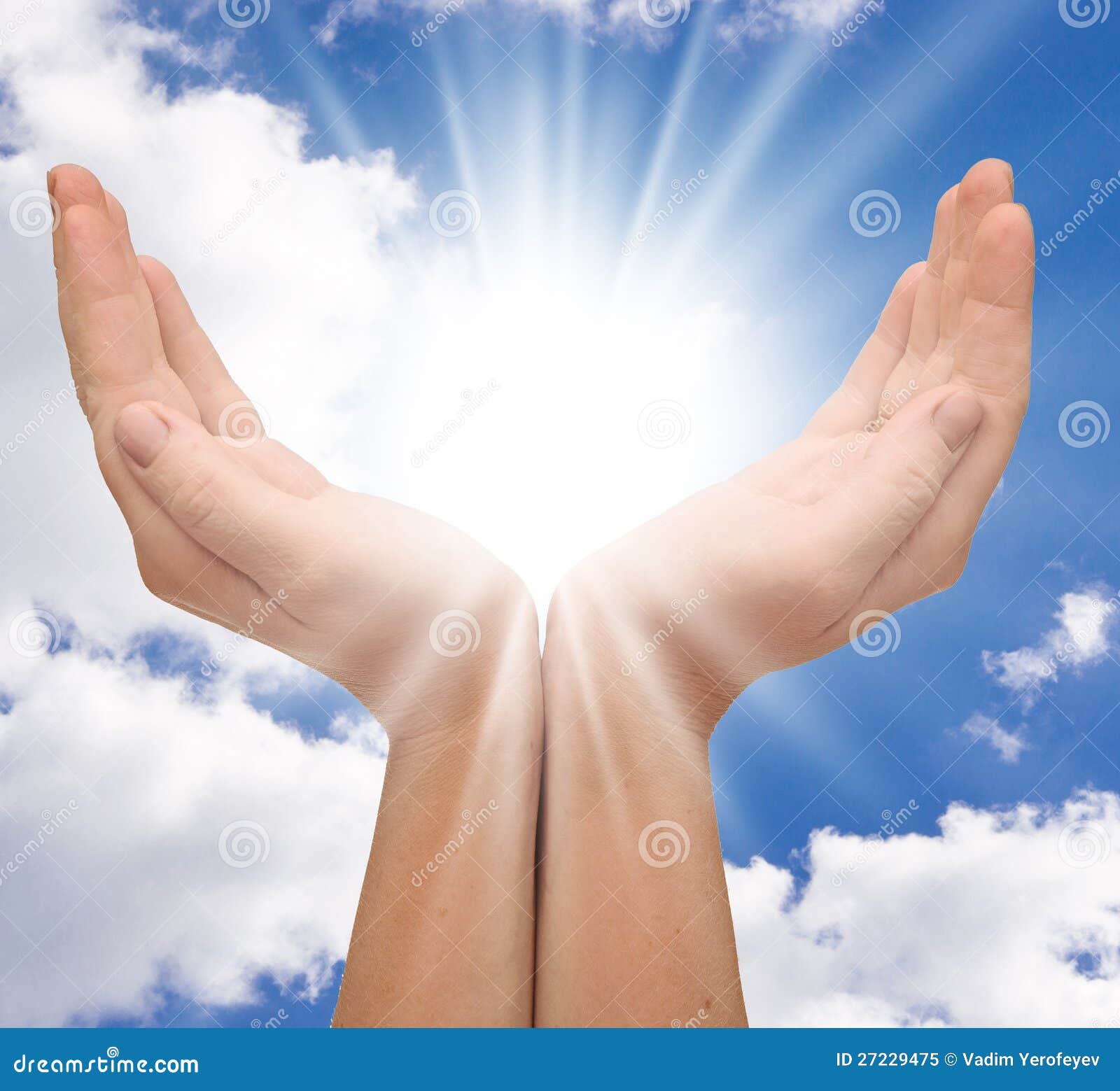 Sun in the hands stock image. Image of hand, happy, harmony - 27229475