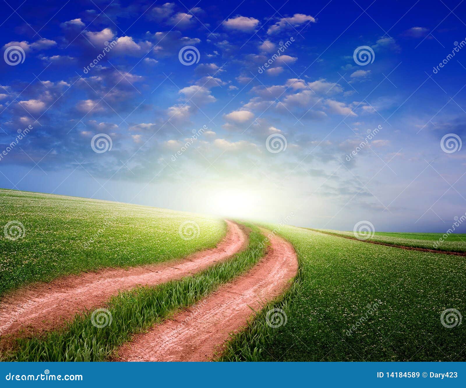 The sun has risen stock image. Image of horizon, idyll - 14184589