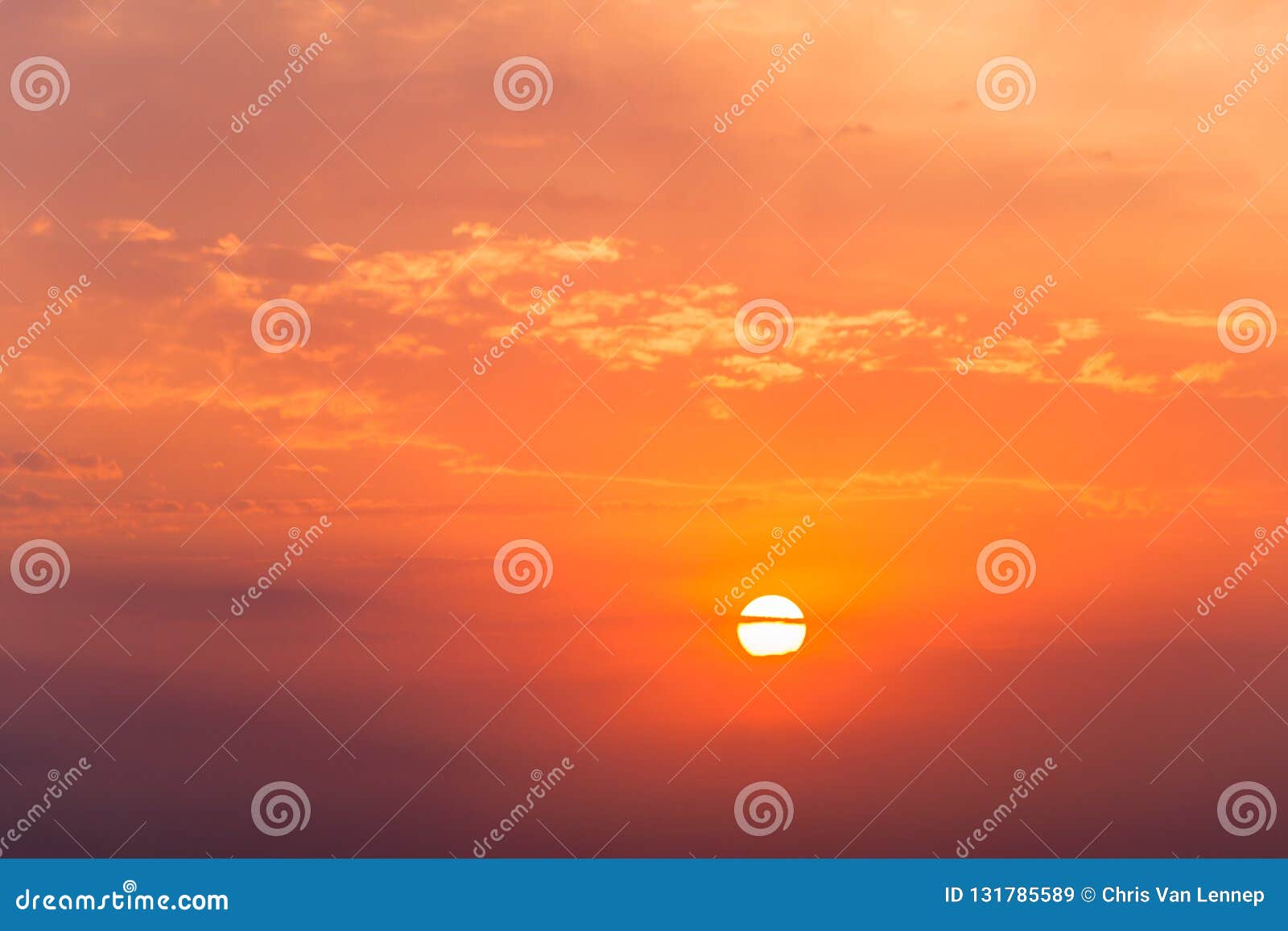 Sun Haze High Clouds Color Landscape Imagem de Stock - Imagem de ...