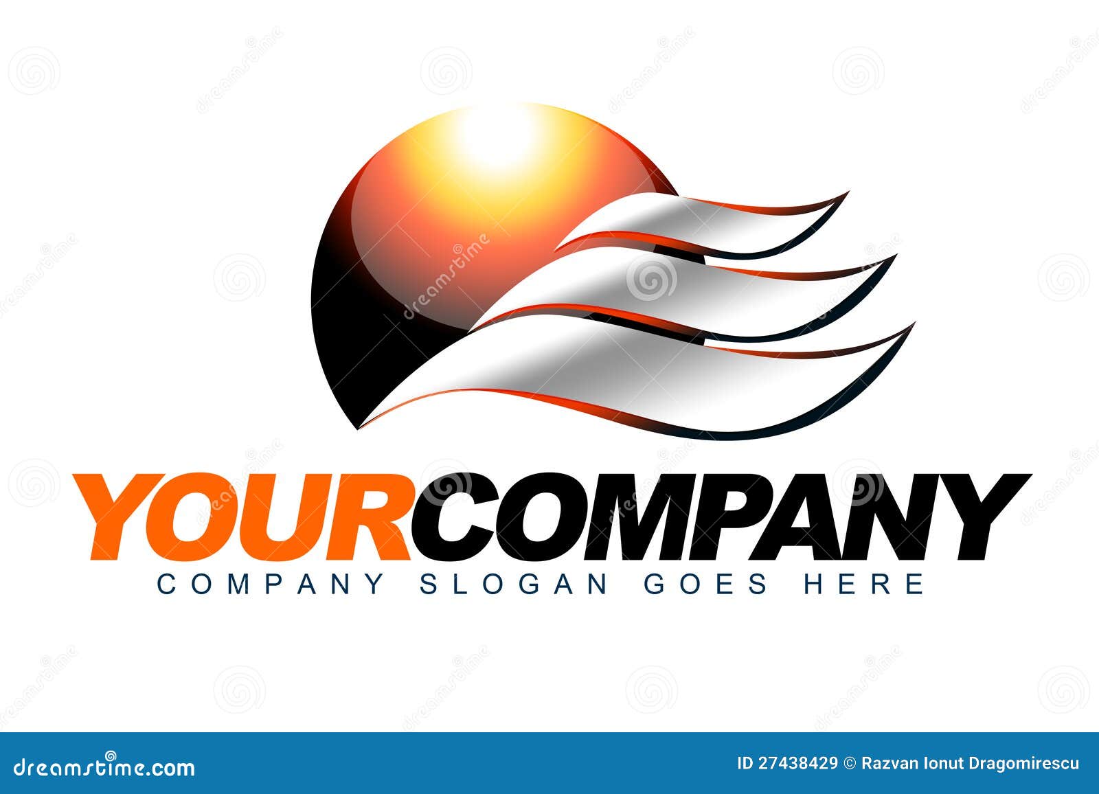 Sun Heat Logo stock illustration. Illustration of waves - 27438429