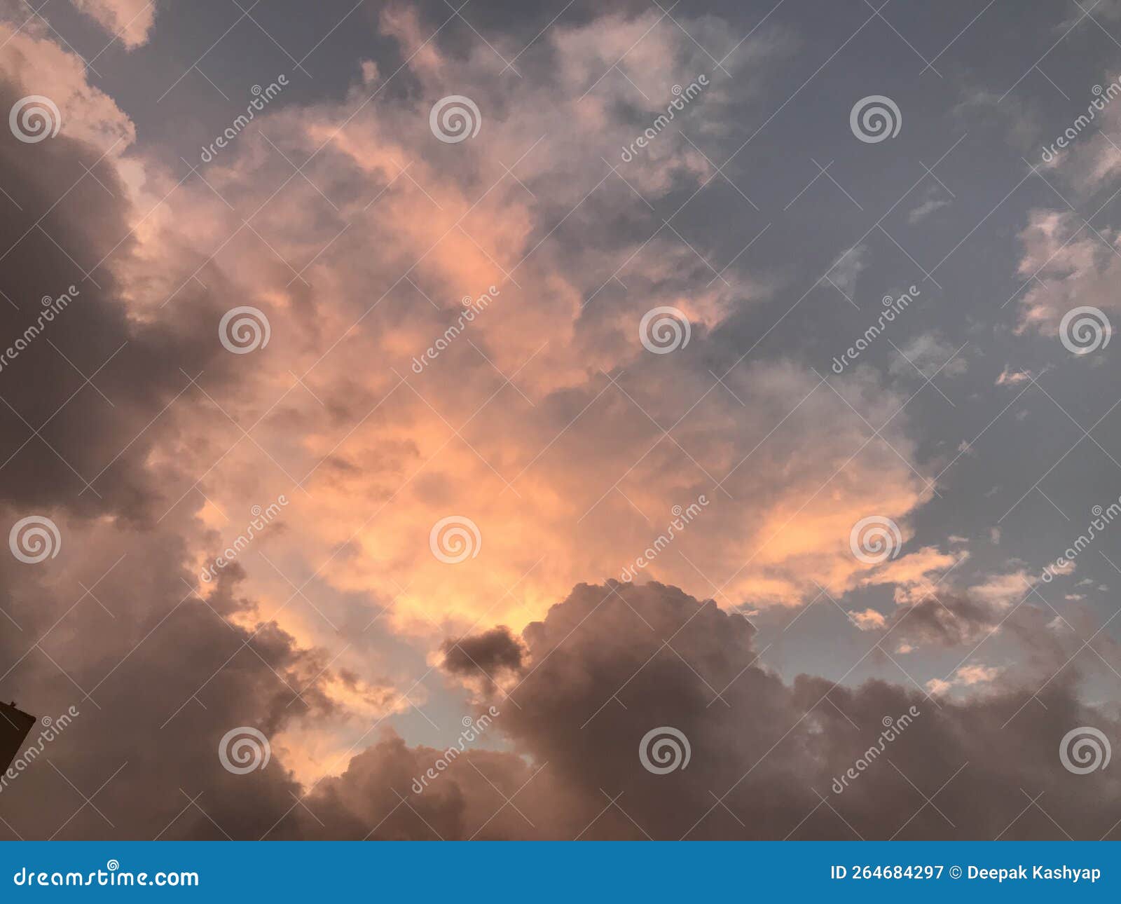 The Sun Hide between the Clouds Stock Image - Image of cloud, view ...