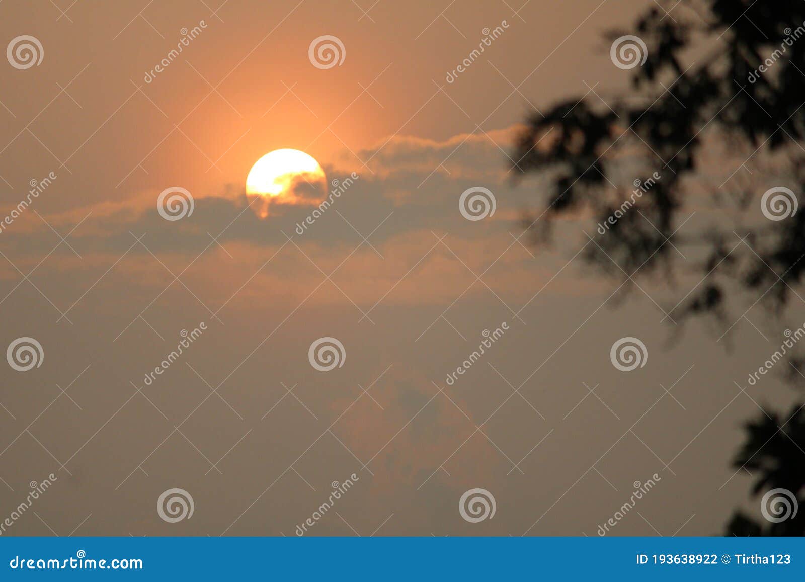 The Sun is Hiding Behind the Cloud. Stock Photo - Image of celestian ...