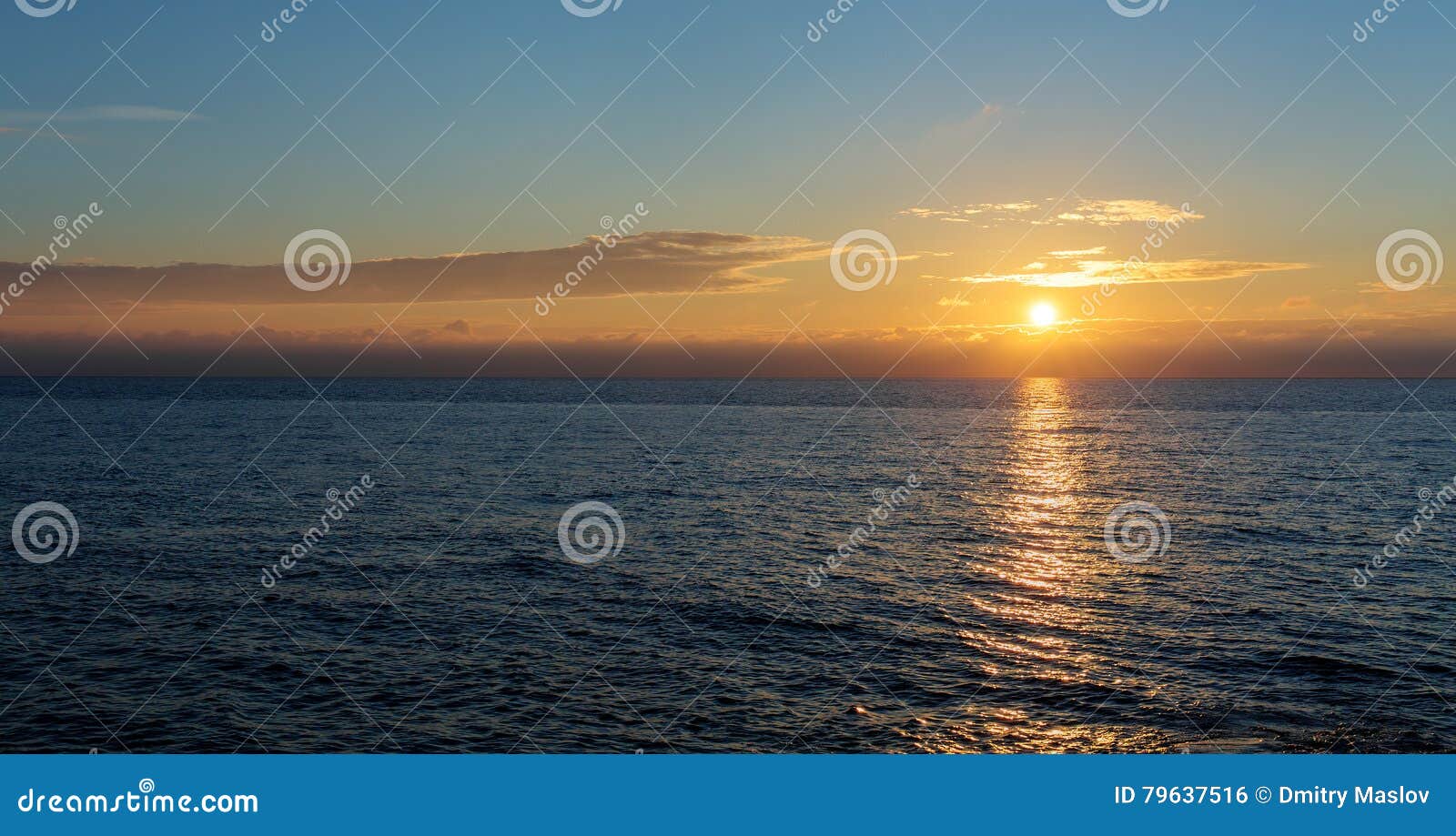 Sun on the horizon stock photo. Image of sunset, horizon - 79637516