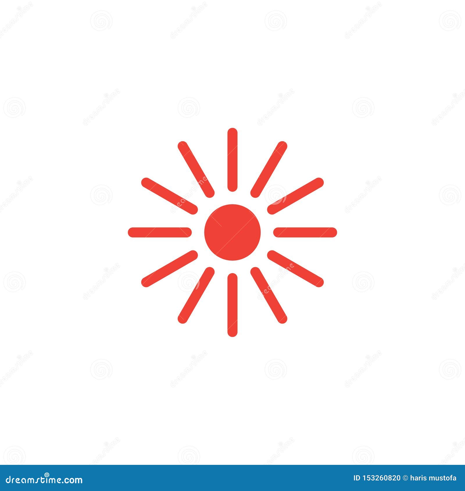 Sun Hot Icon Graphic Design Template Illustration Stock Vector ...