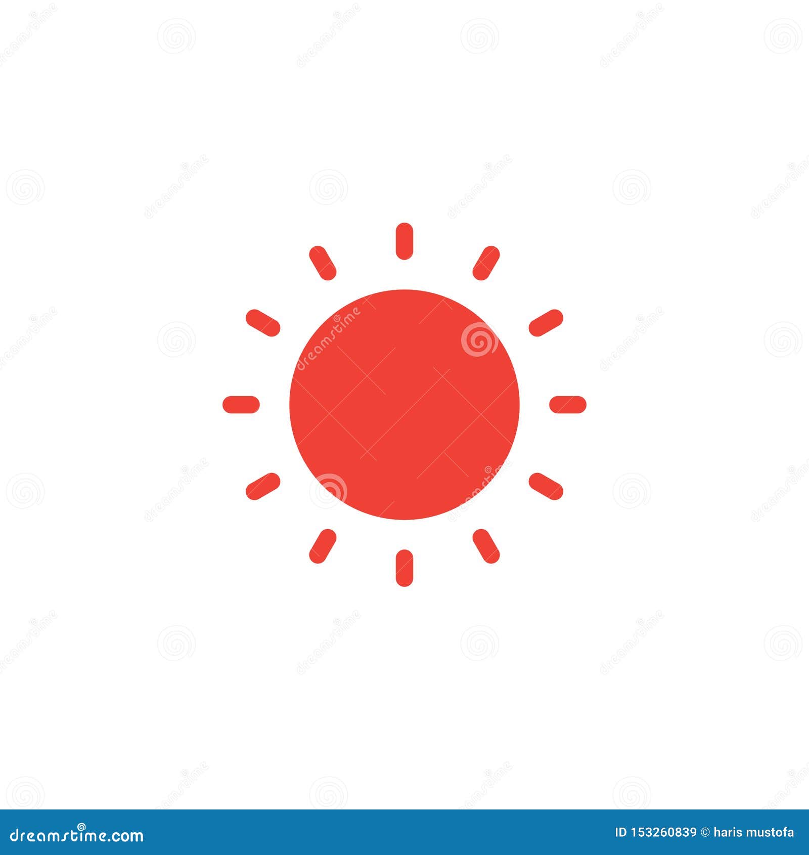 Sun Hot Icon Graphic Design Template Illustration Stock Vector ...