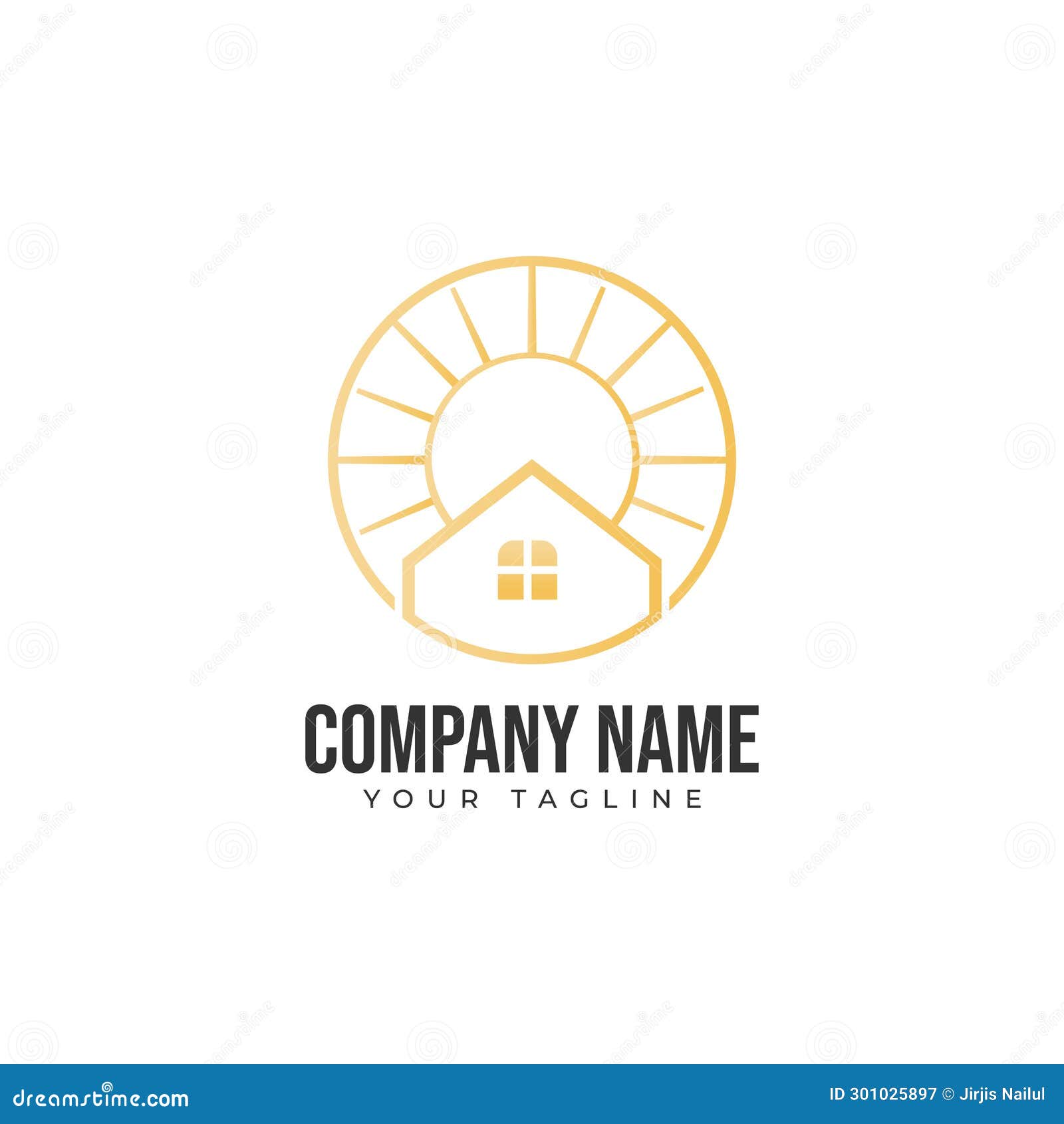 Sun House Logo Icon Design Vector Stock Illustration - Illustration of ...