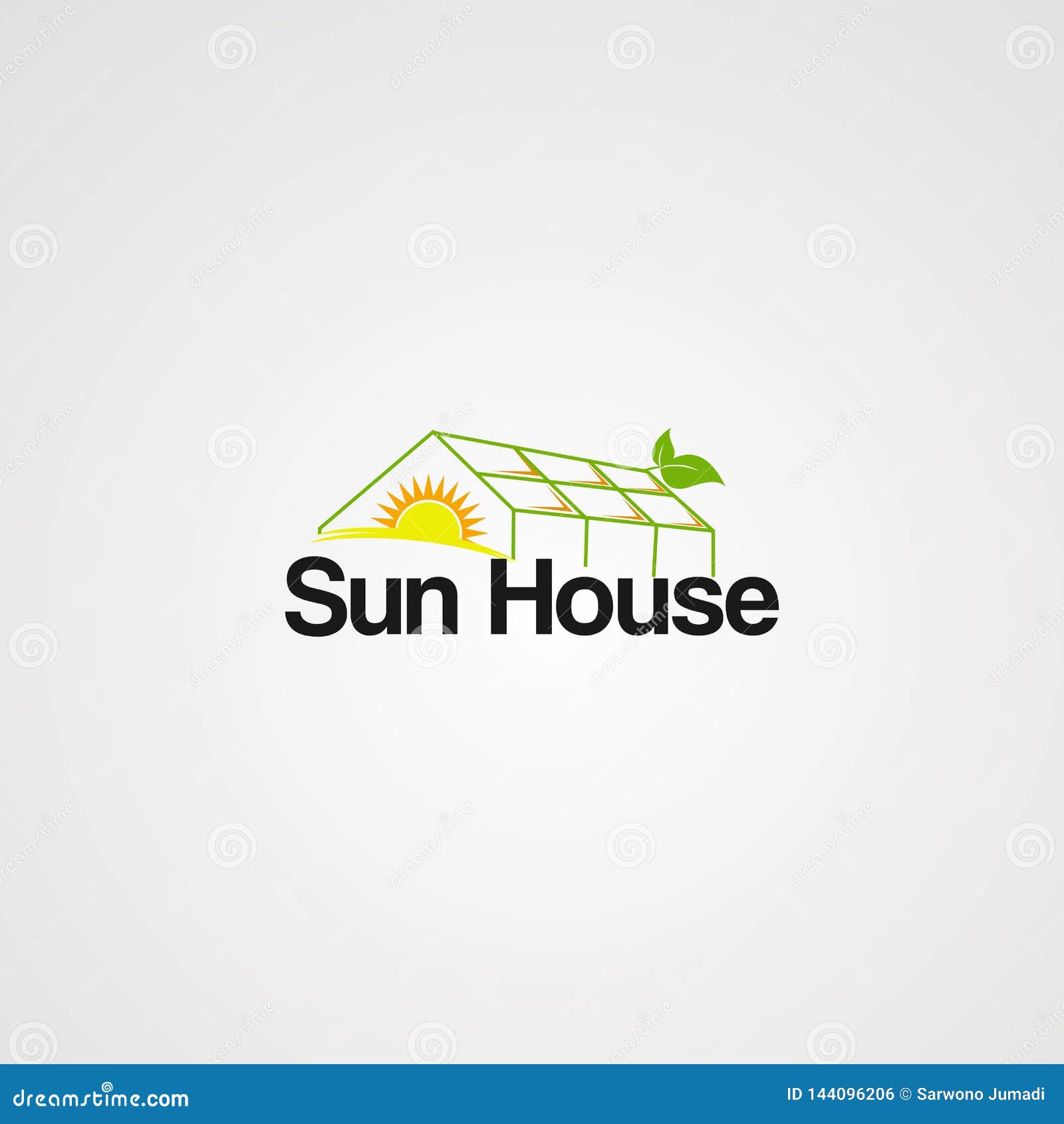 Sun House Logo Vector, Icon, Element, and Template for Company Stock ...