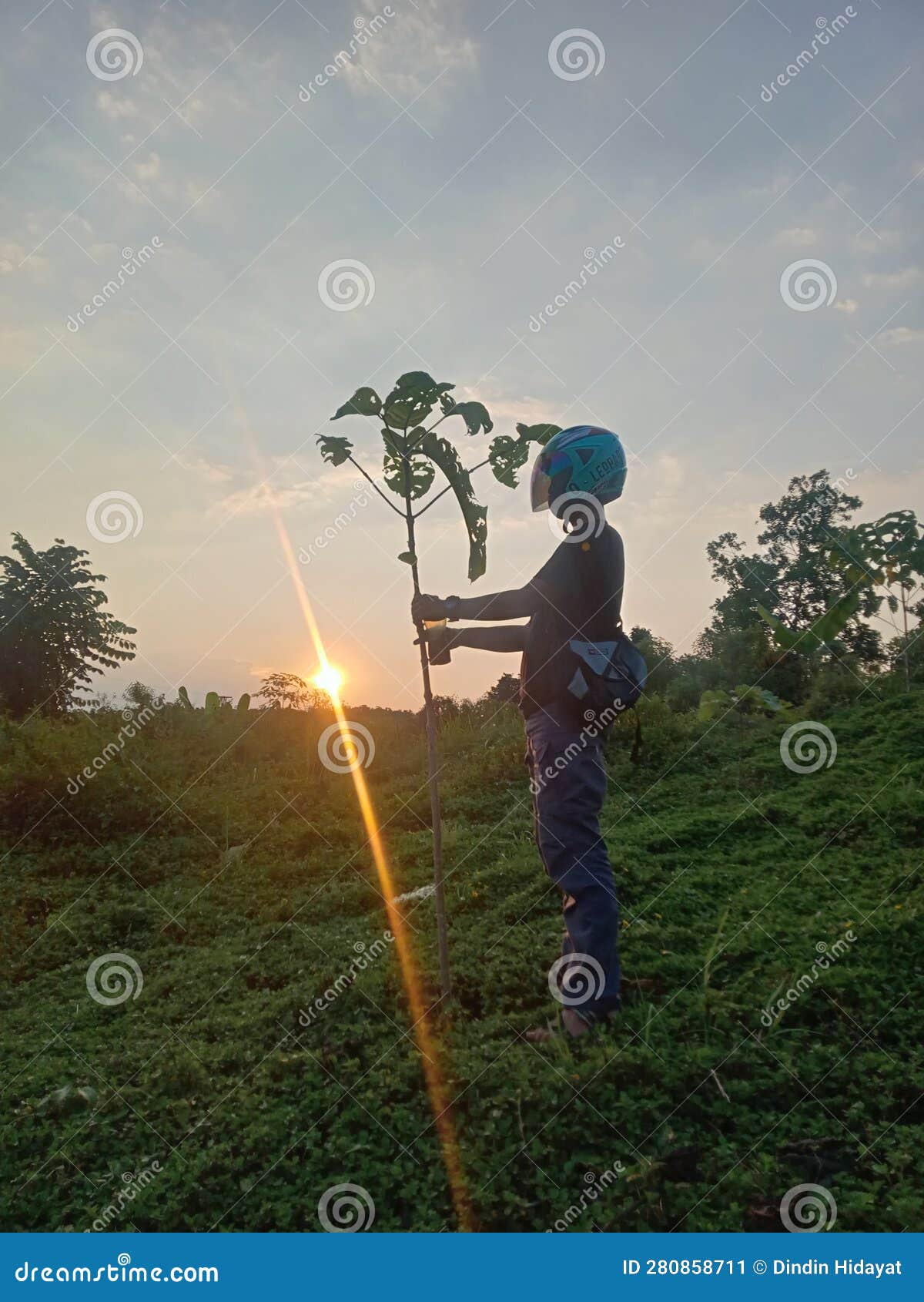 The Sun, Humans and the Universe Protect Each Other Stock Image - Image ...