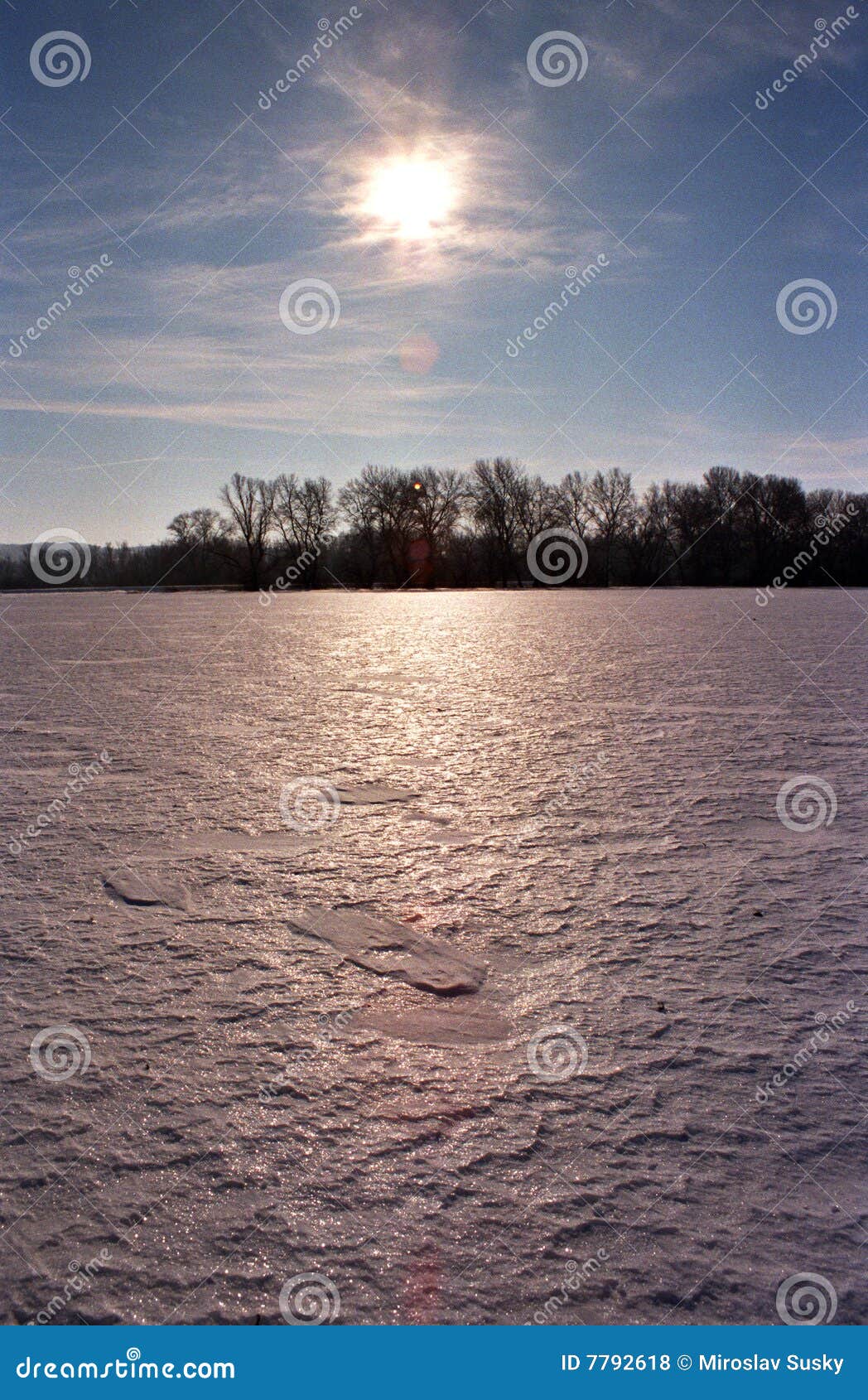 Sun and ice stock photo. Image of structure, traces, marks - 7792618
