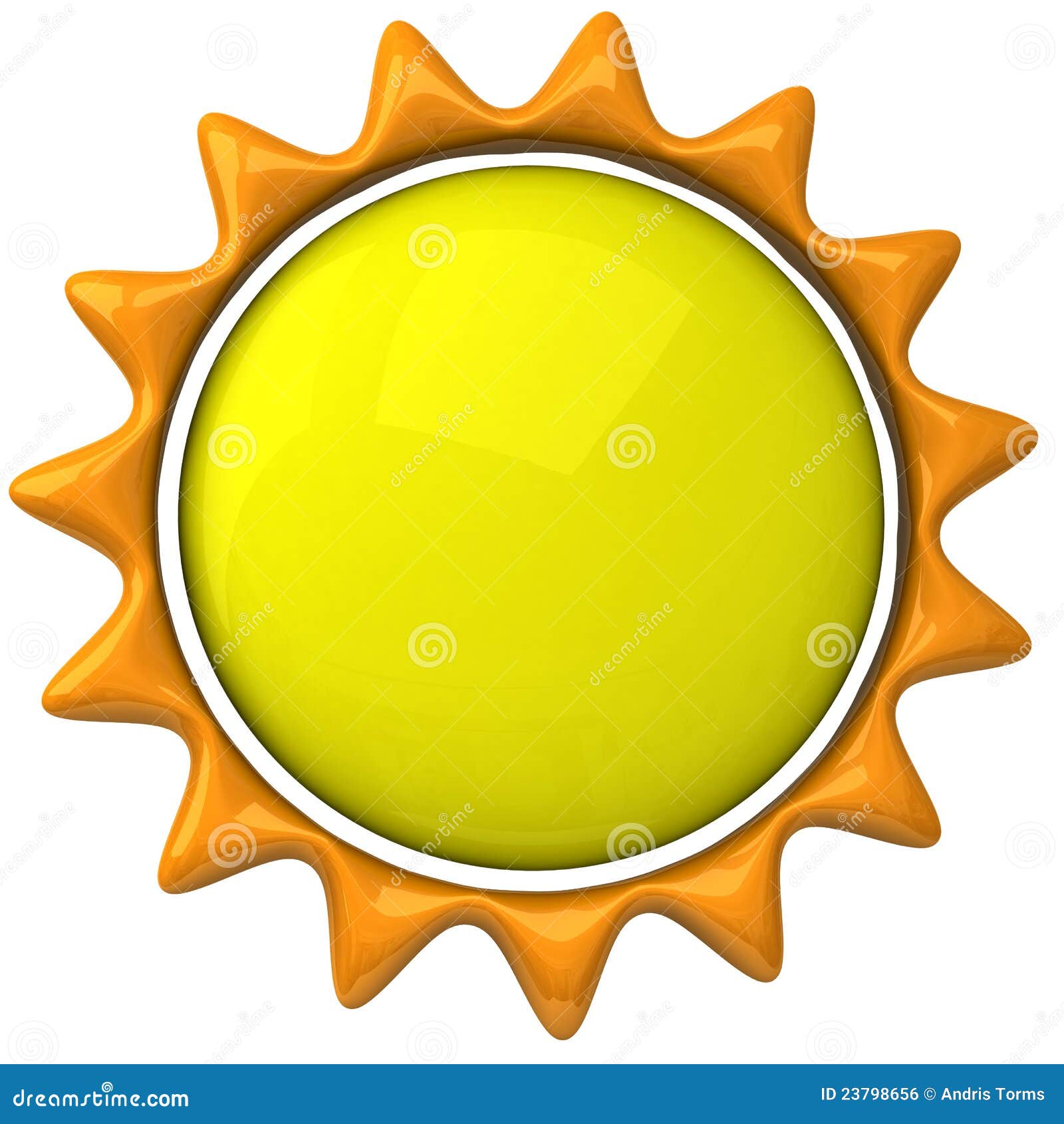 Sun icon 3d stock illustration. Illustration of star - 23798656