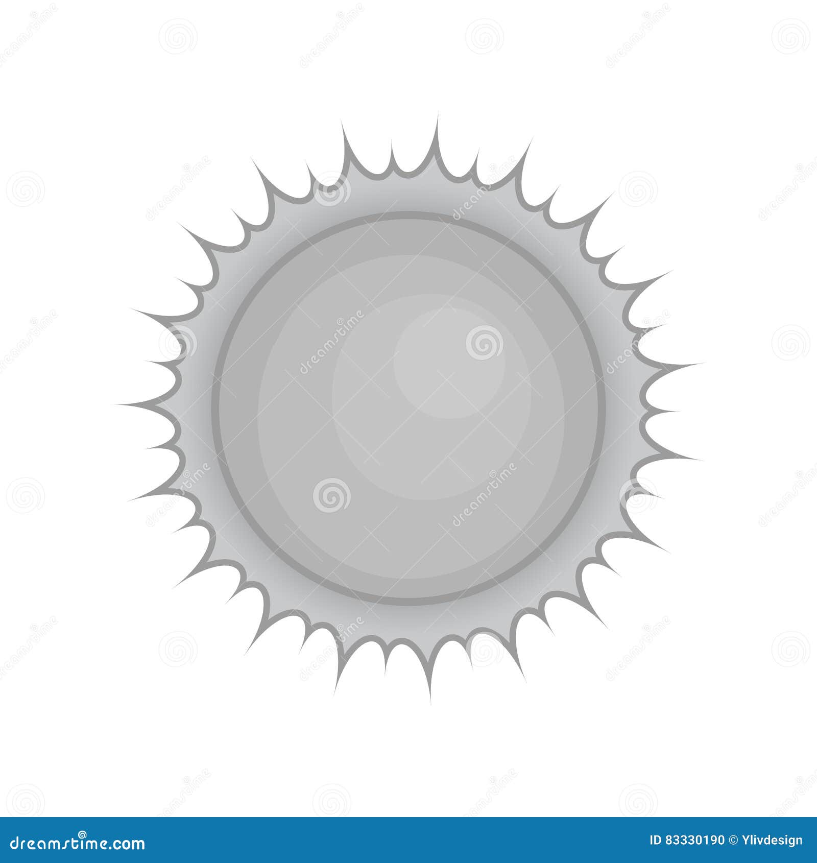 Sun Icon, Black Monochrome Style Stock Vector - Illustration of burst ...