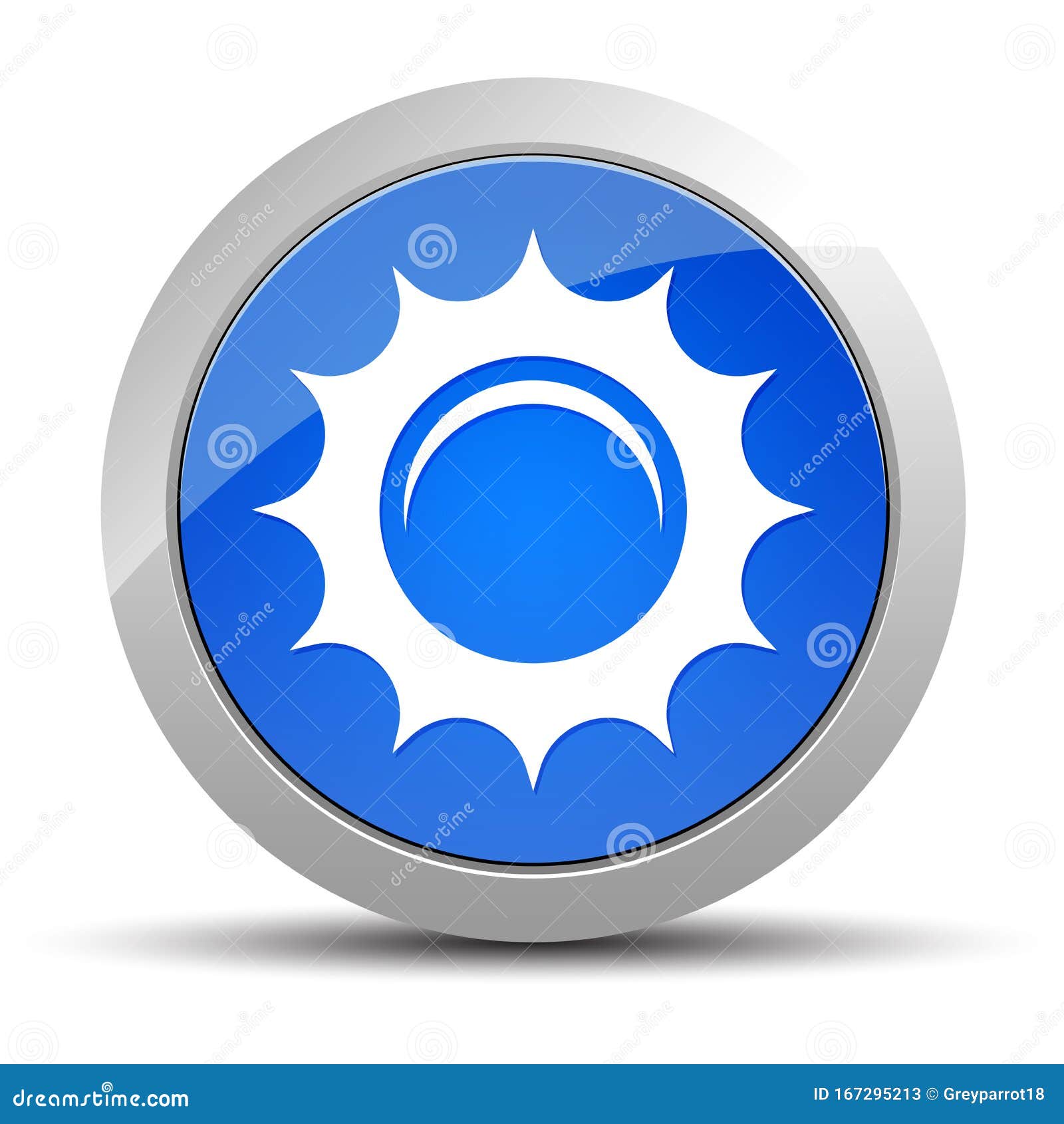 Sun Icon Blue Round Button Illustration 库存例证 - 插画 包括有 焕发, 文本: 167295213