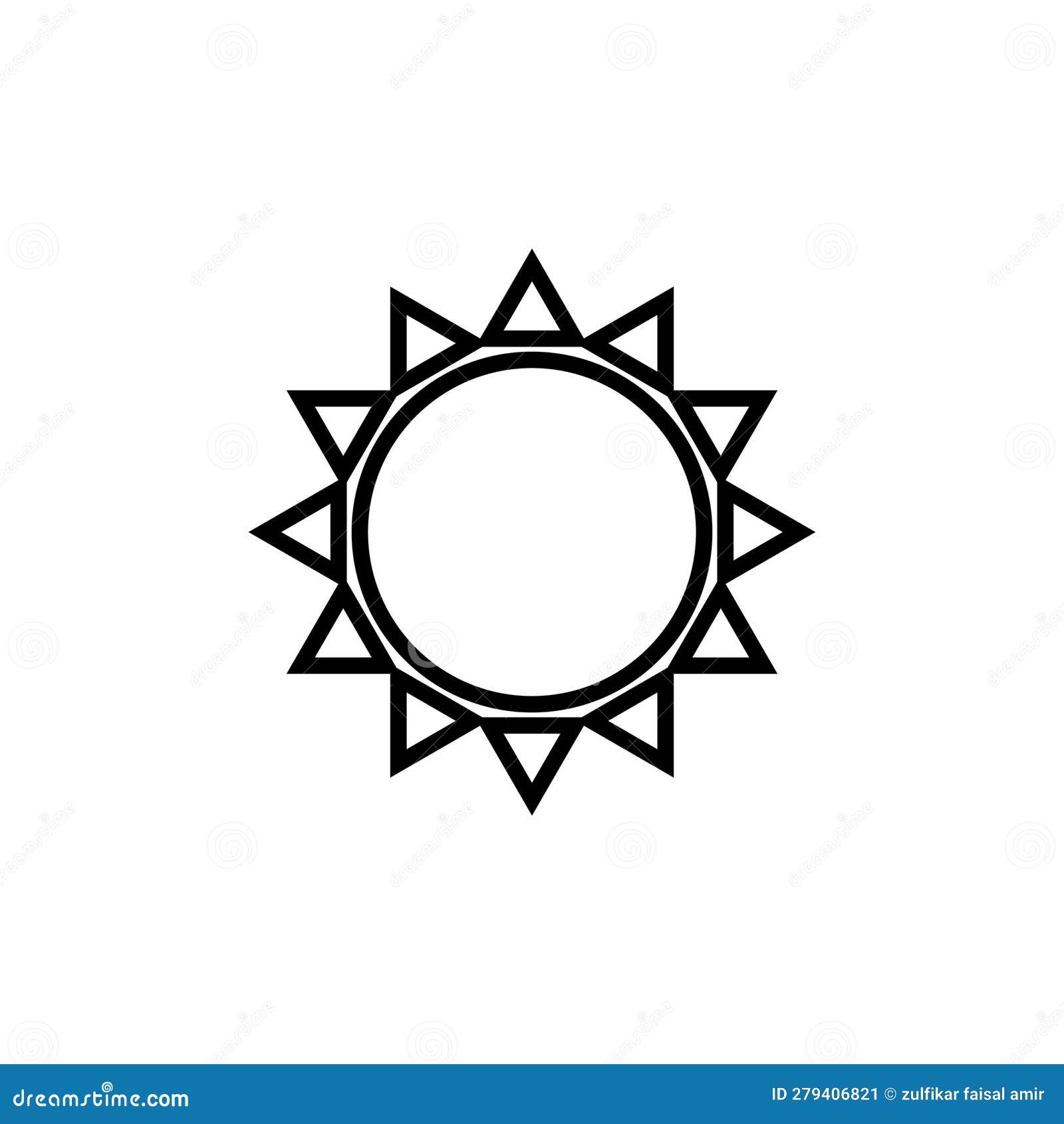 Sun icon . Bright stock vector. Illustration of sunny - 279406821