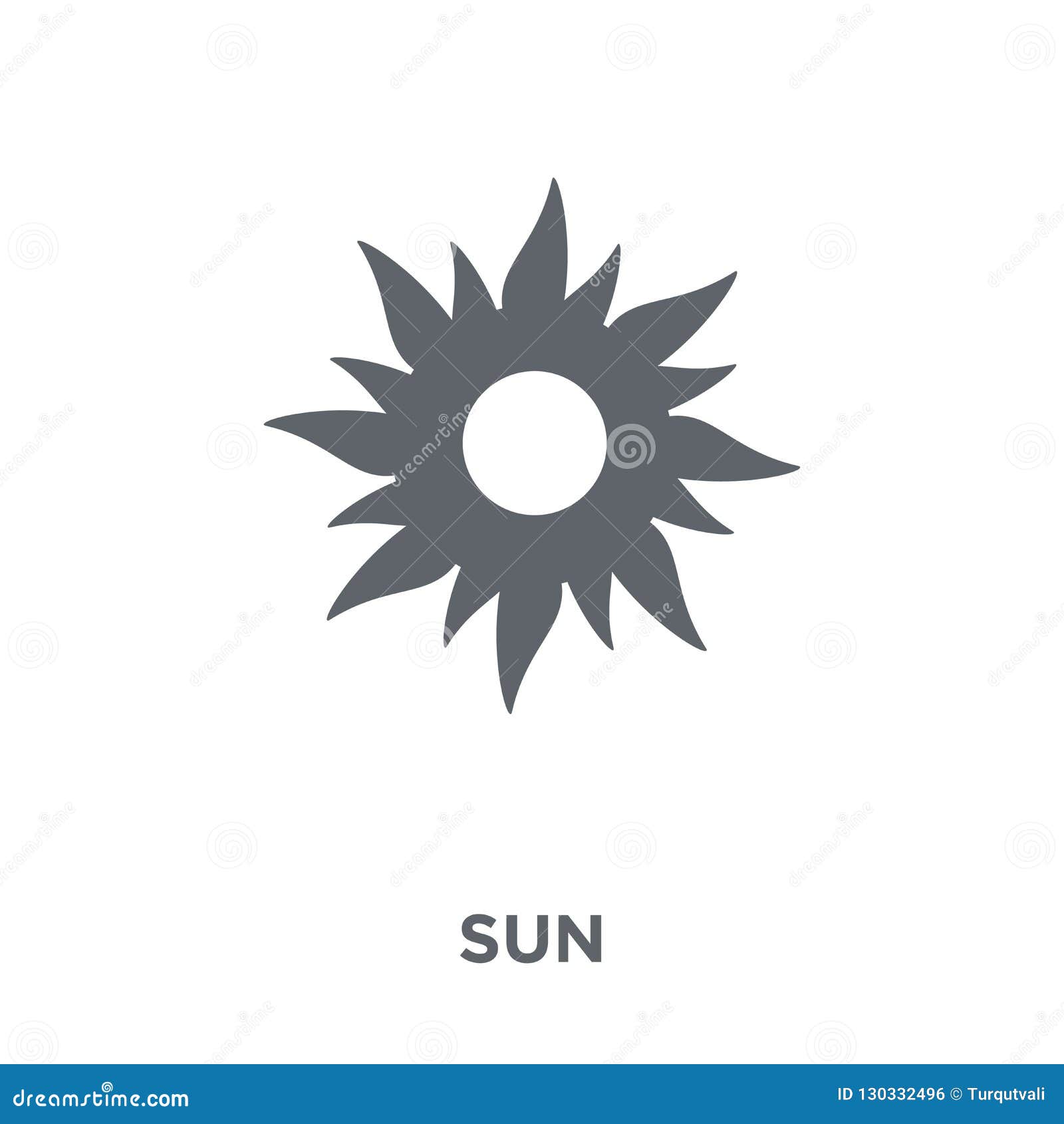 Simple Sun Vector Black