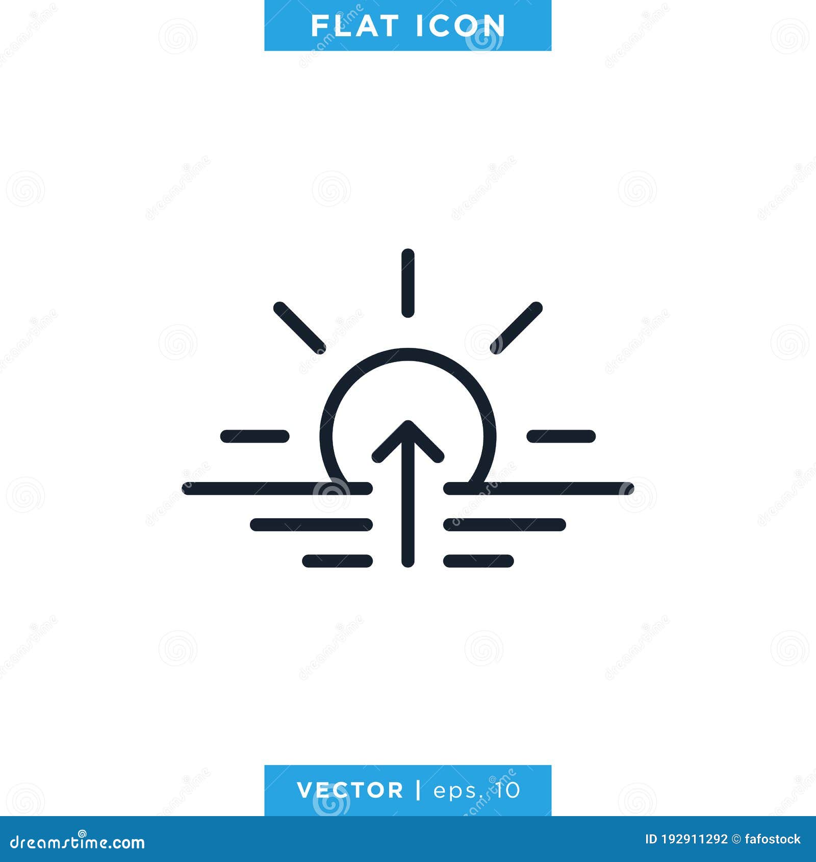 Sun Icon Vector Illustration Design Template. Weather Sign and Symbol ...