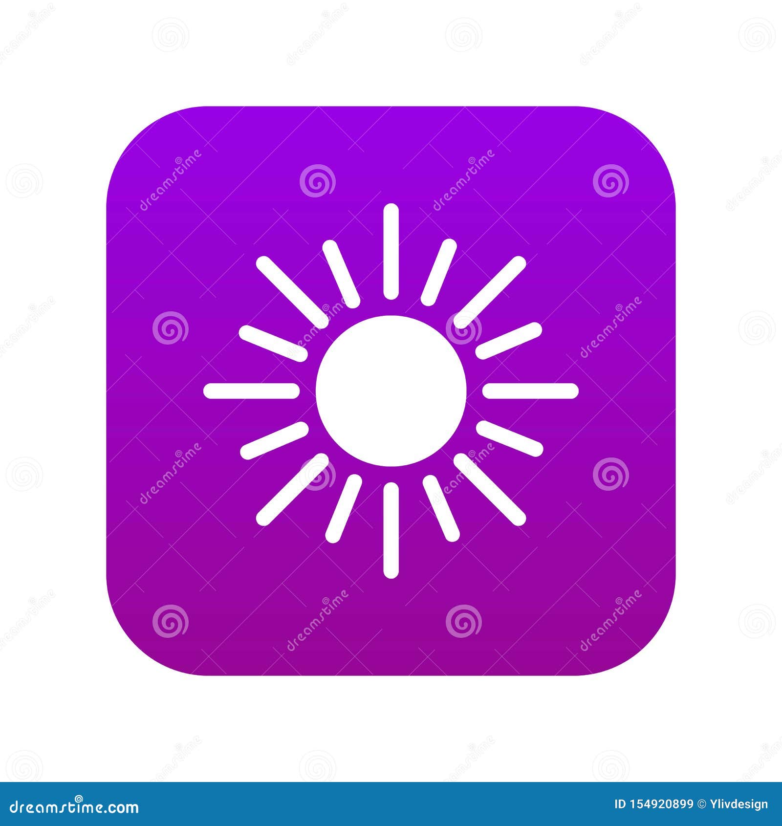 Sun icon digital purple stock vector. Illustration of silhouette ...