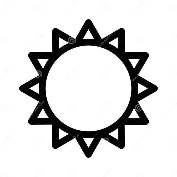 Sun Icon for Graphic Design Projects. Element for Space Design Stock ...