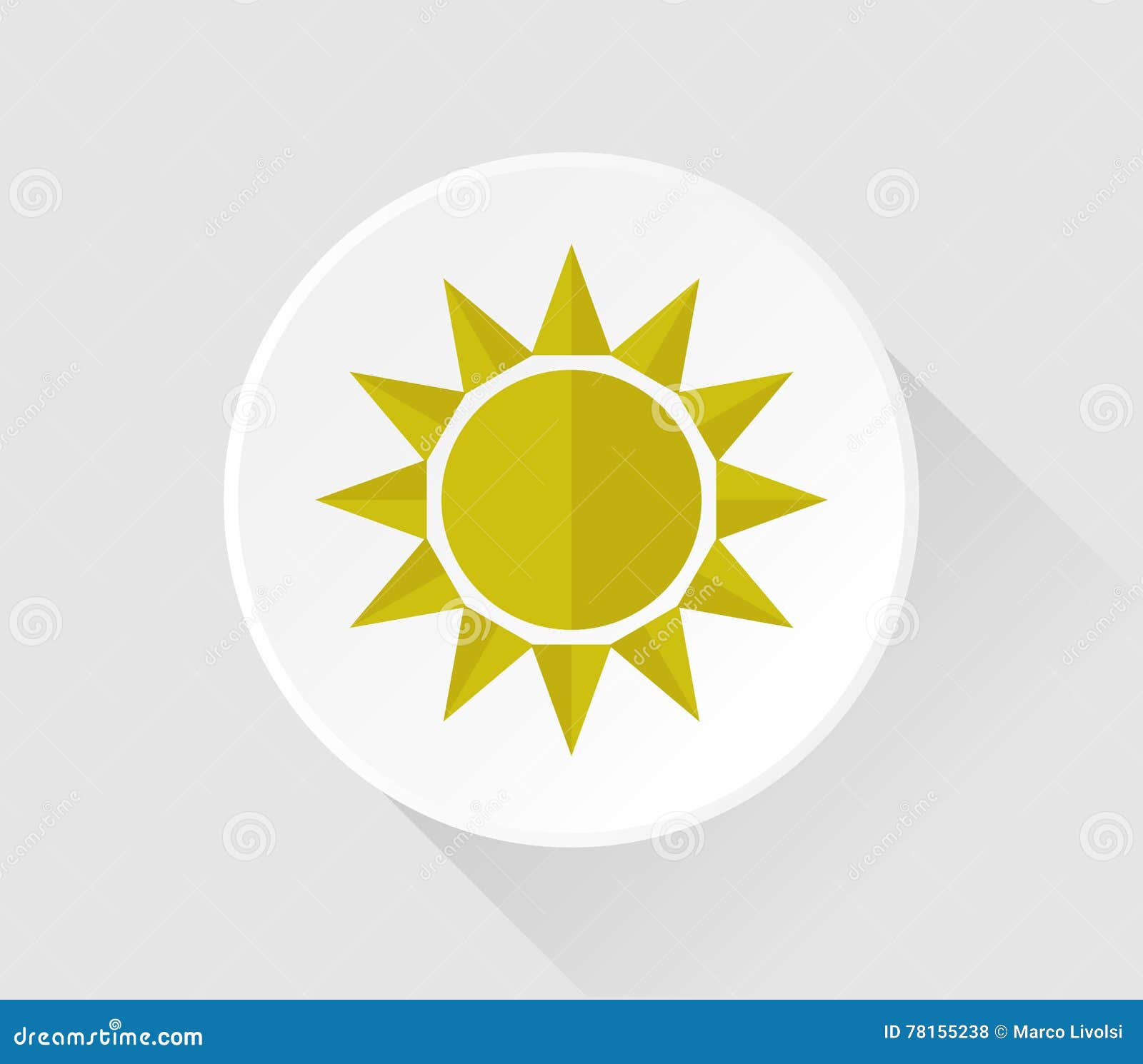 Sun icon illustrated stock illustration. Illustration of design - 78155238