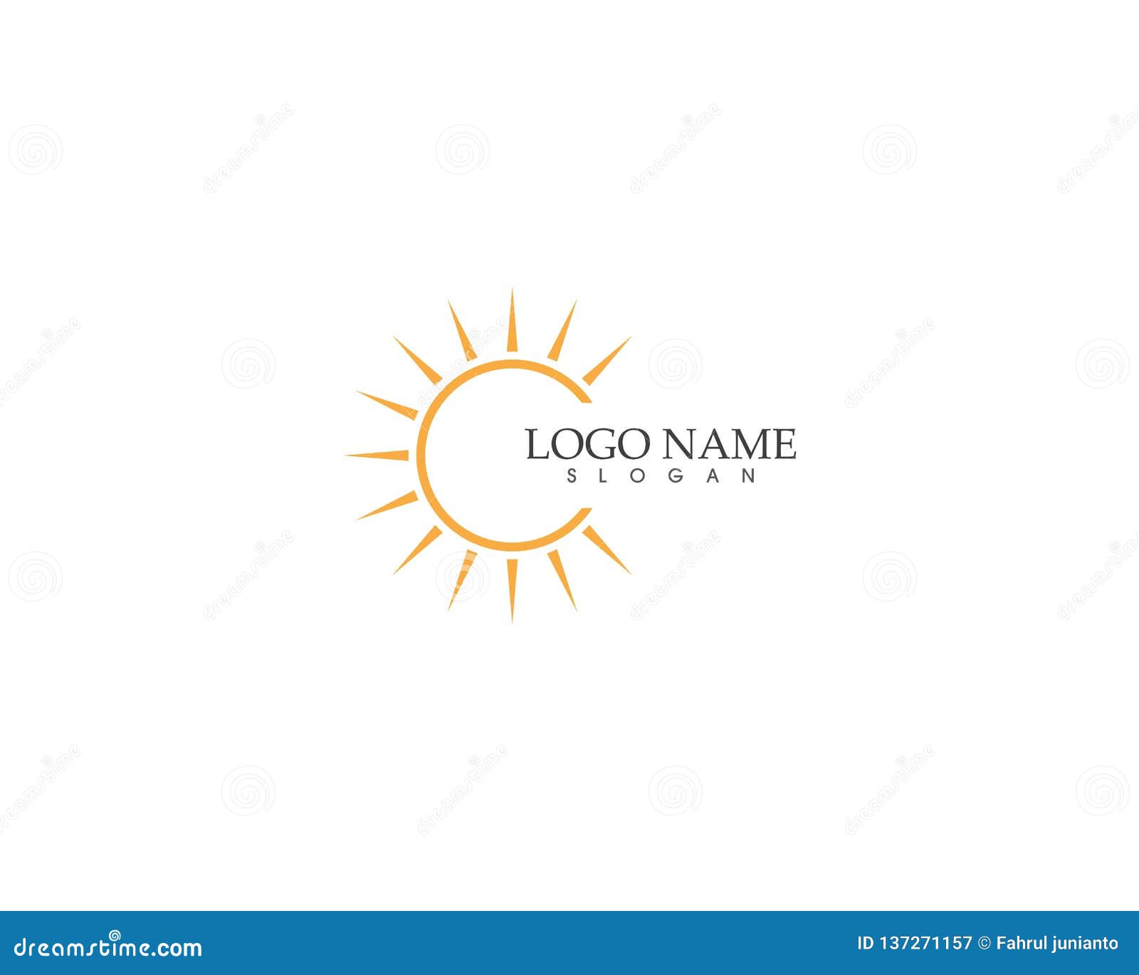 Sun Icon Logo Design Vector Stock Vector - Illustration of isolated ...