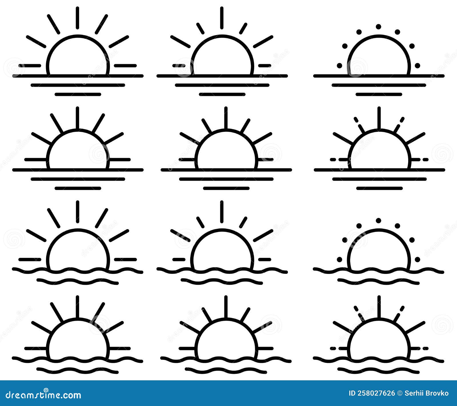 Sun icon. Sunshine icon stock vector. Illustration of style - 258027626