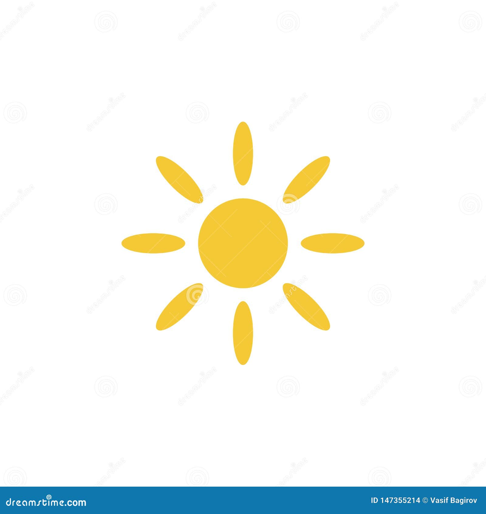 Sun Icon - Vector. Simple Element Illustration Summer Concept. Sun Icon ...