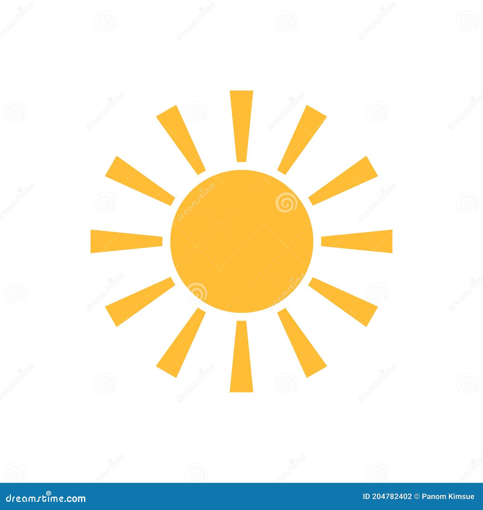 Sun Icon Vector for Your Web Design, Logo, UI. Illustration Stock ...