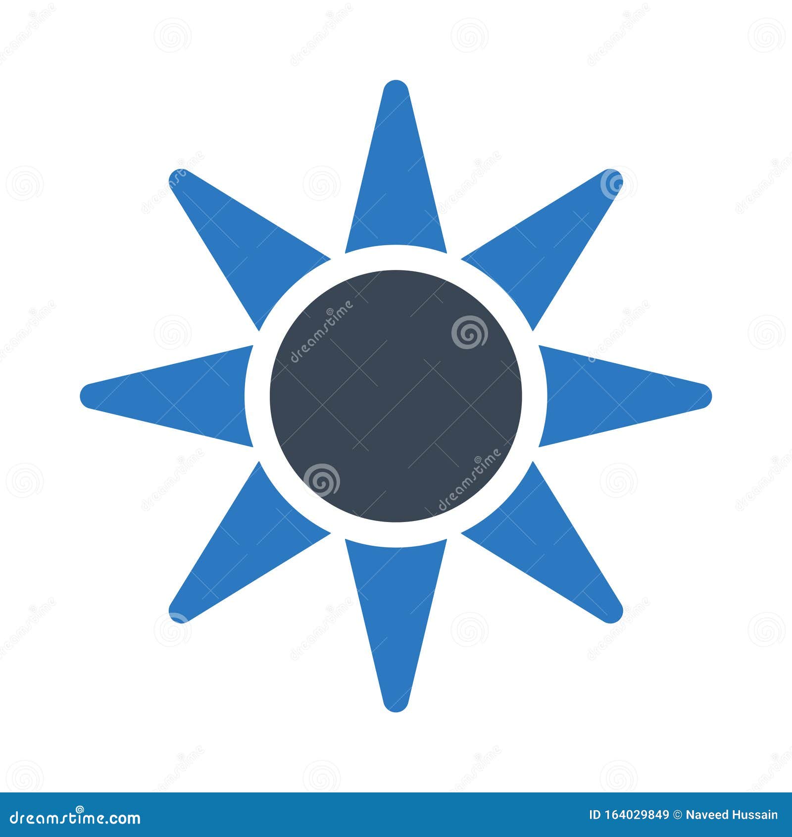 Sun Vector Glyph Color Icon Stock Vector - Illustration of nature, flat ...