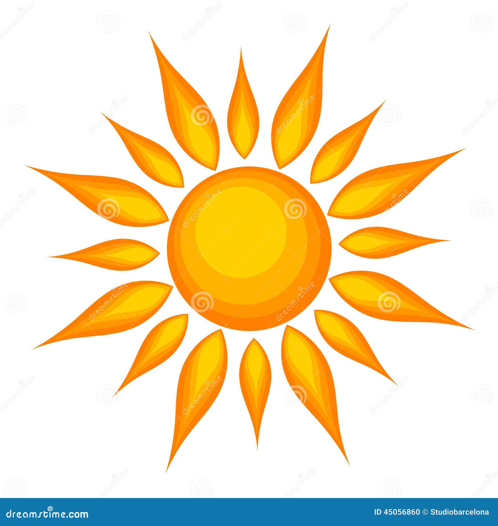 Sun illustration stock vector. Illustration of element - 45056860