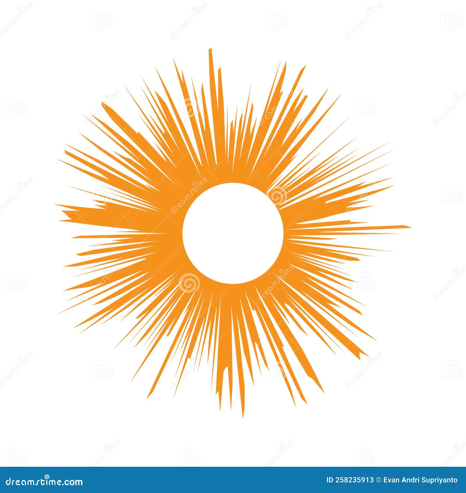 Sun Ilustration Logo Vector Icon Template Stock Vector - Illustration ...