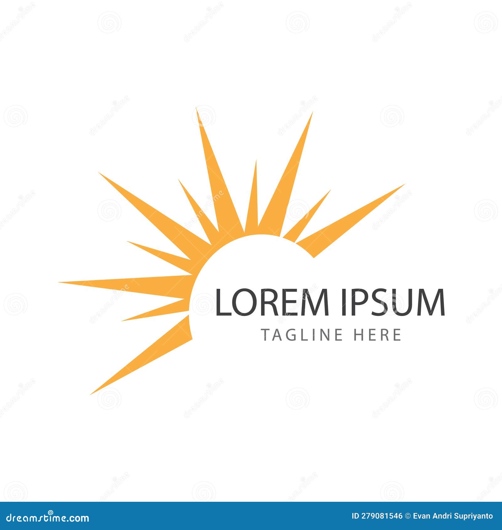 Sun Ilustration Logo Vector Icon Template Stock Vector - Illustration ...