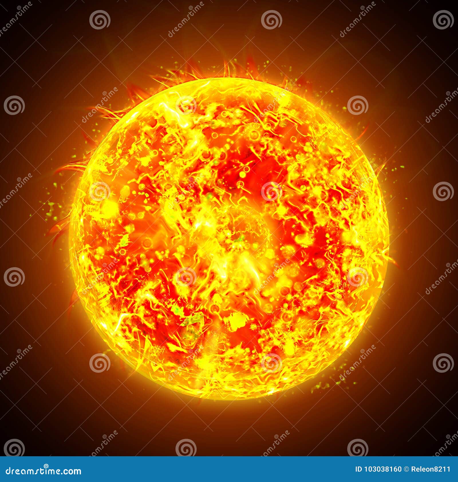 Sun in the imagination. stock illustration. Illustration of evolution ...