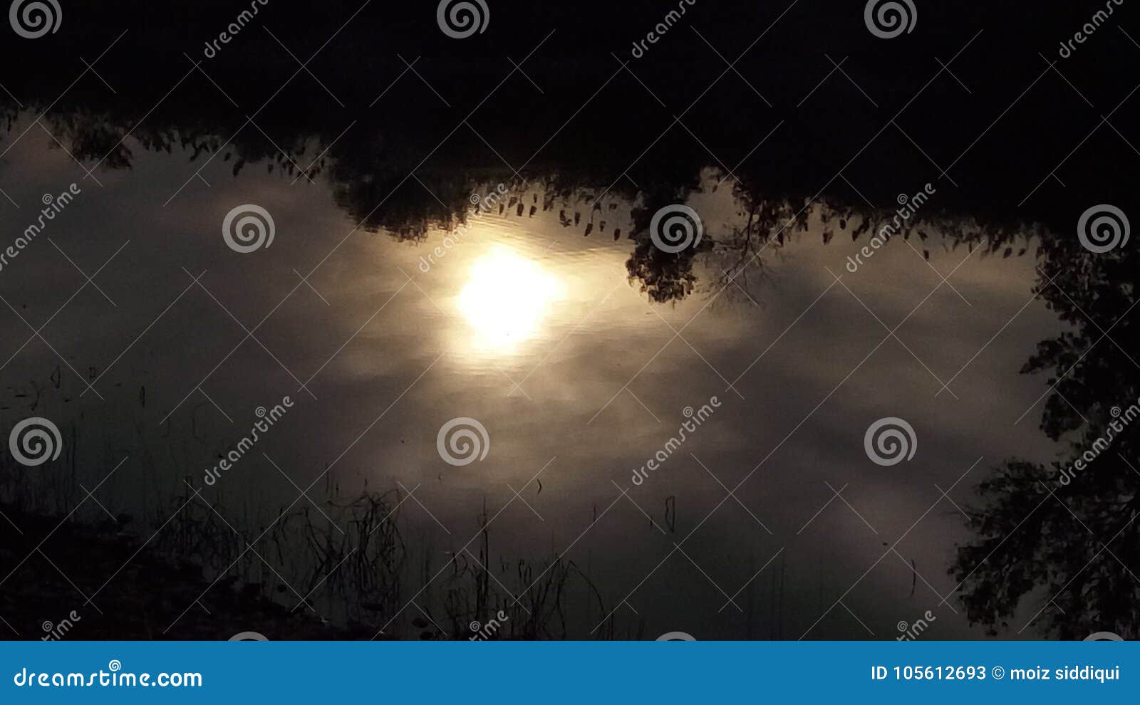 Sun inside stock image. Image of mare, water, night - 105612693