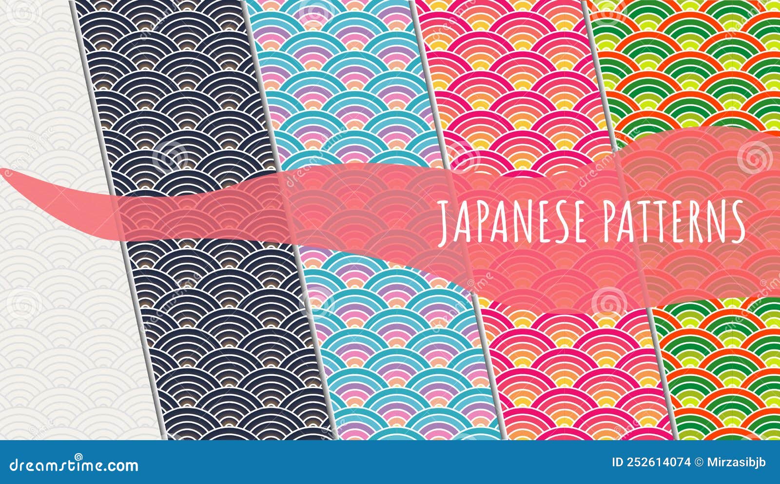 Five set sun japan pattern stock vector. Illustration of light - 252614074