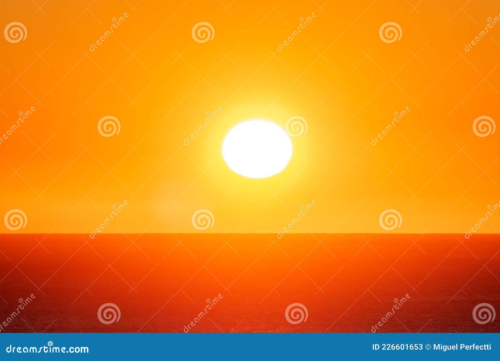 Sun Just Risen Over the Horizon Stock Image - Image of summer, beauty ...