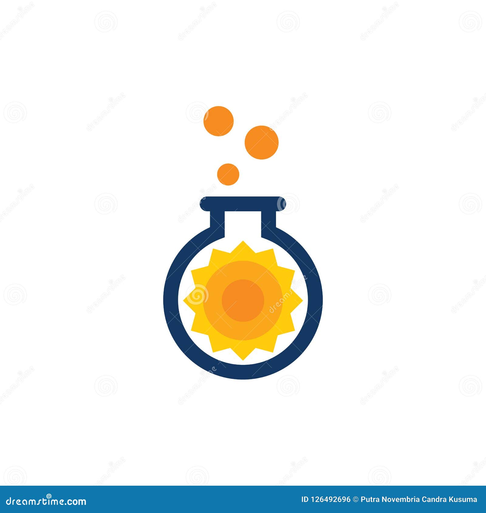 Sun Lab Logo Icon Design stock vector. Illustration of chemistry ...