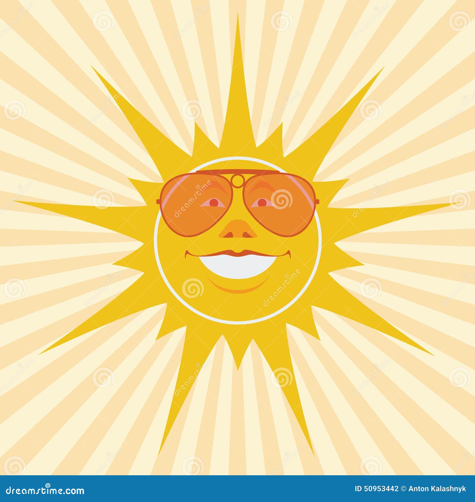 Sun laughing stock illustration. Illustration of icon - 50953442